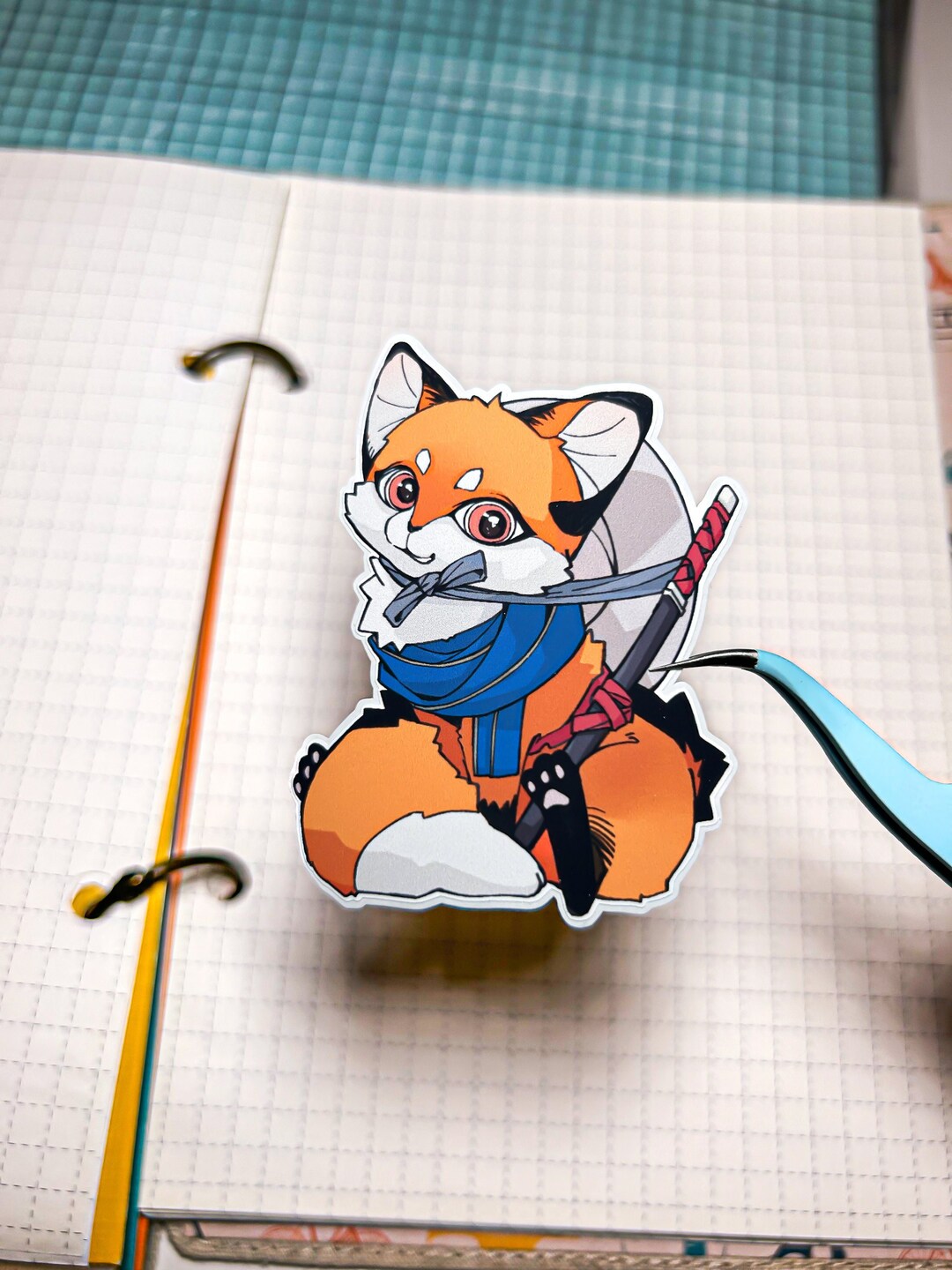 Sticker FFXIV Samurai Fox Sticker - Etsy