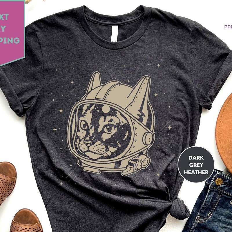 Space Cat Shirt - Etsy