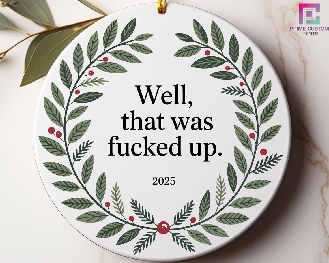 Funny Anti-trump Christmas 2025 Ornament, Liberal Yearly Keepsake ...