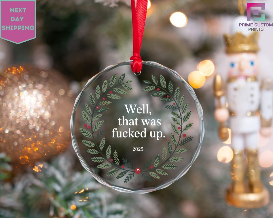 Funny Anti-trump Christmas 2025 Ornament, Liberal Yearly Keepsake ...