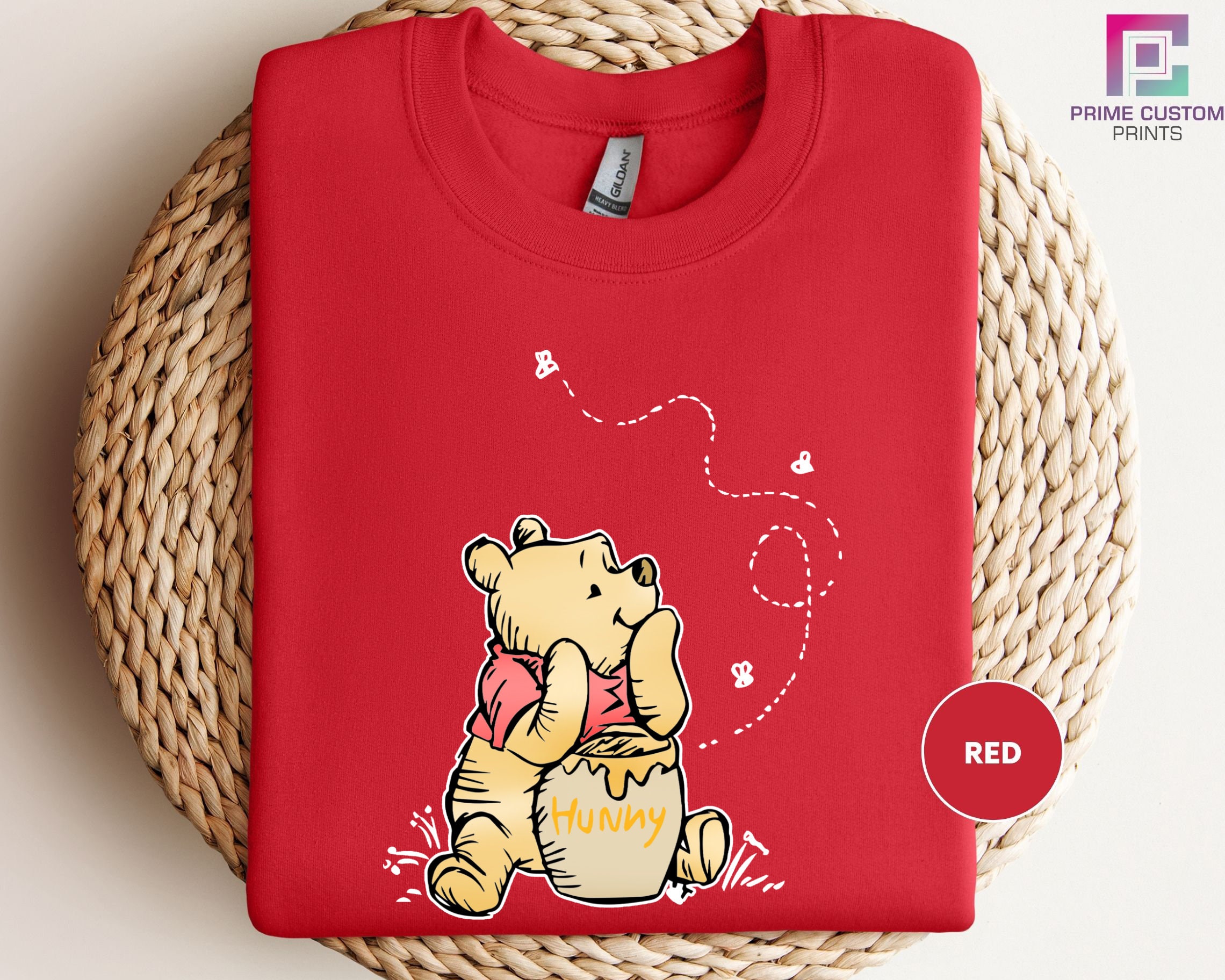 Winnie the Pooh Peek-a-boo Pooh Sweatshirt, Cute Pooh Bear Sweat ...