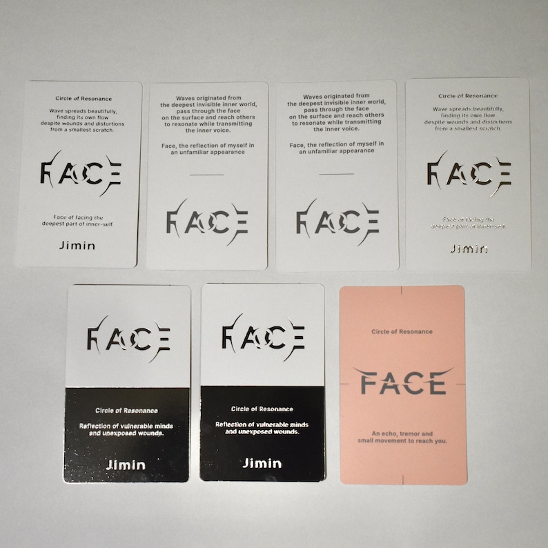 Jimin Face Solo Album Official Photo Cards - Etsy