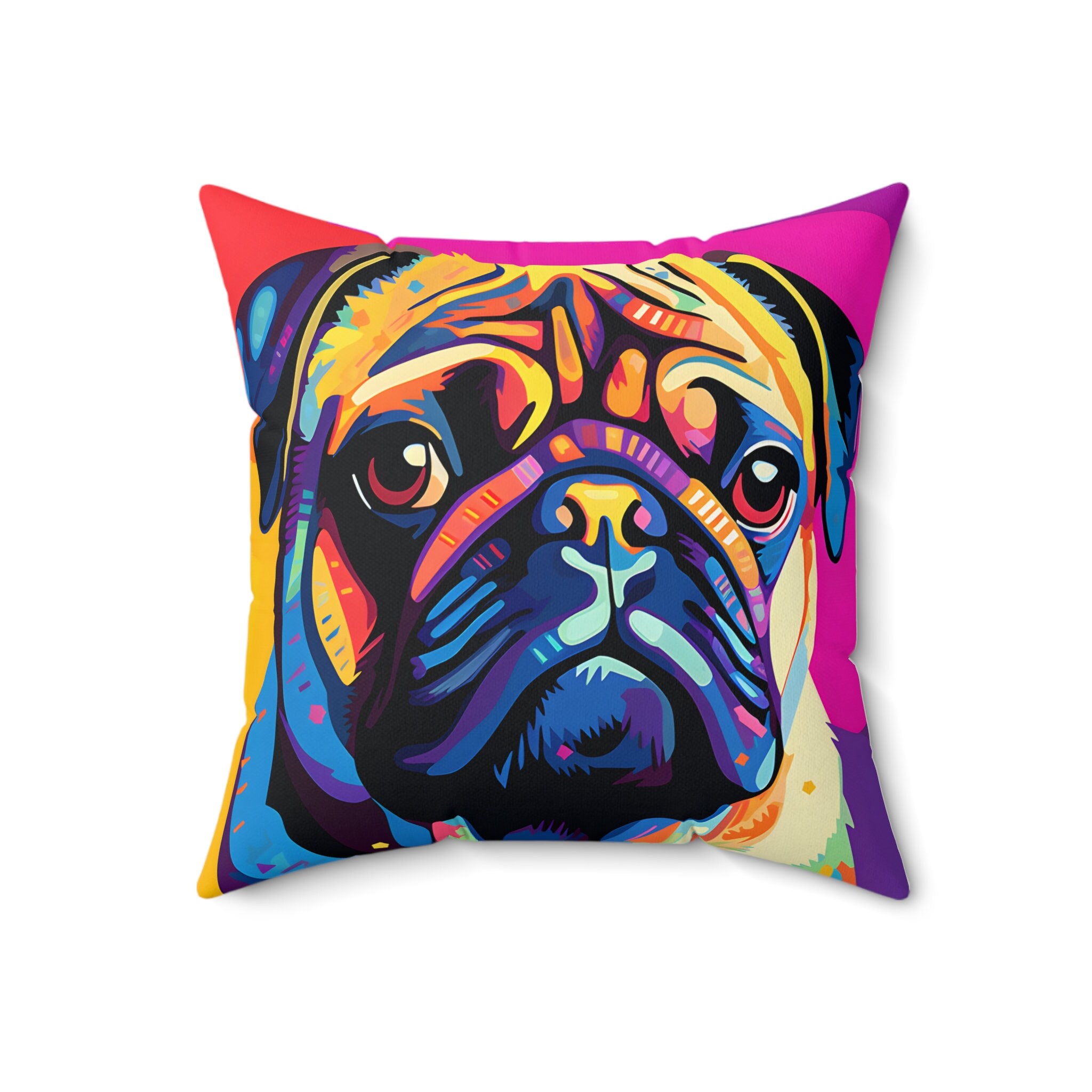 Pug Dog Decorative Pillows Dog Pillow, Pillows Covers 20x20, Floor ...
