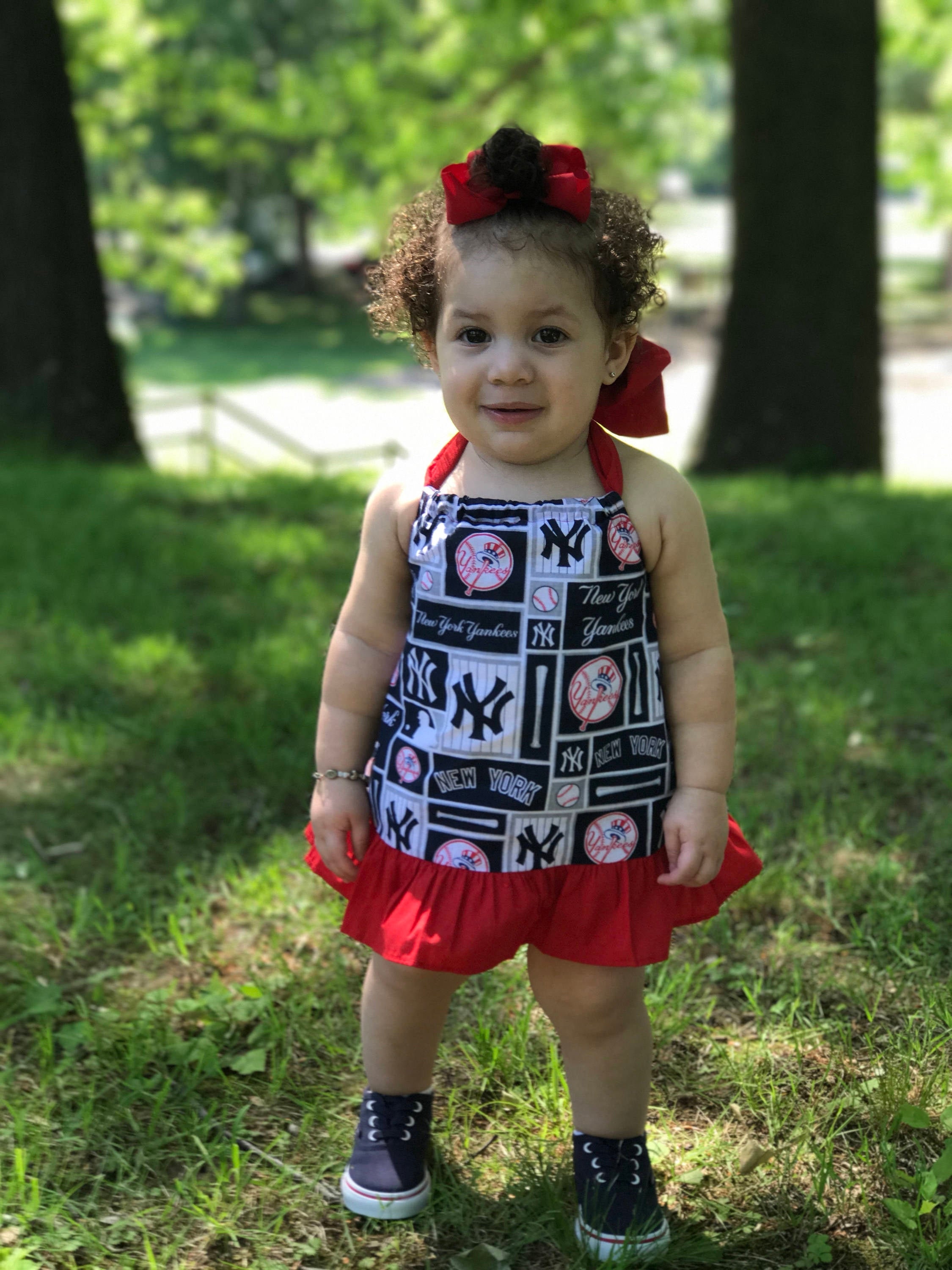 New York Yankees Dress for Baby and Toddler - Etsy