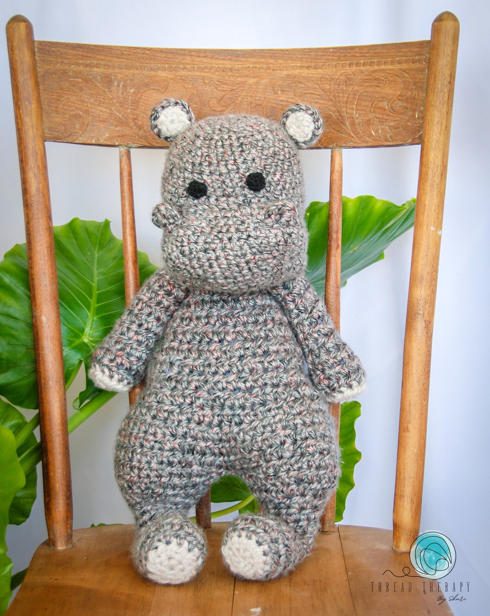 Crocheted Hippo Stuffie/ Snuggly Plush Toy/ Gift for Baby/ Made to ...