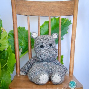 Crocheted Hippo Stuffie/ Snuggly Plush Toy/ Gift for Baby/ Made to ...