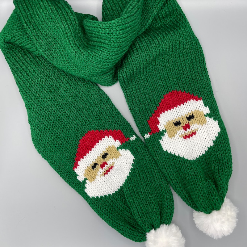 Santa Scarf - Etsy