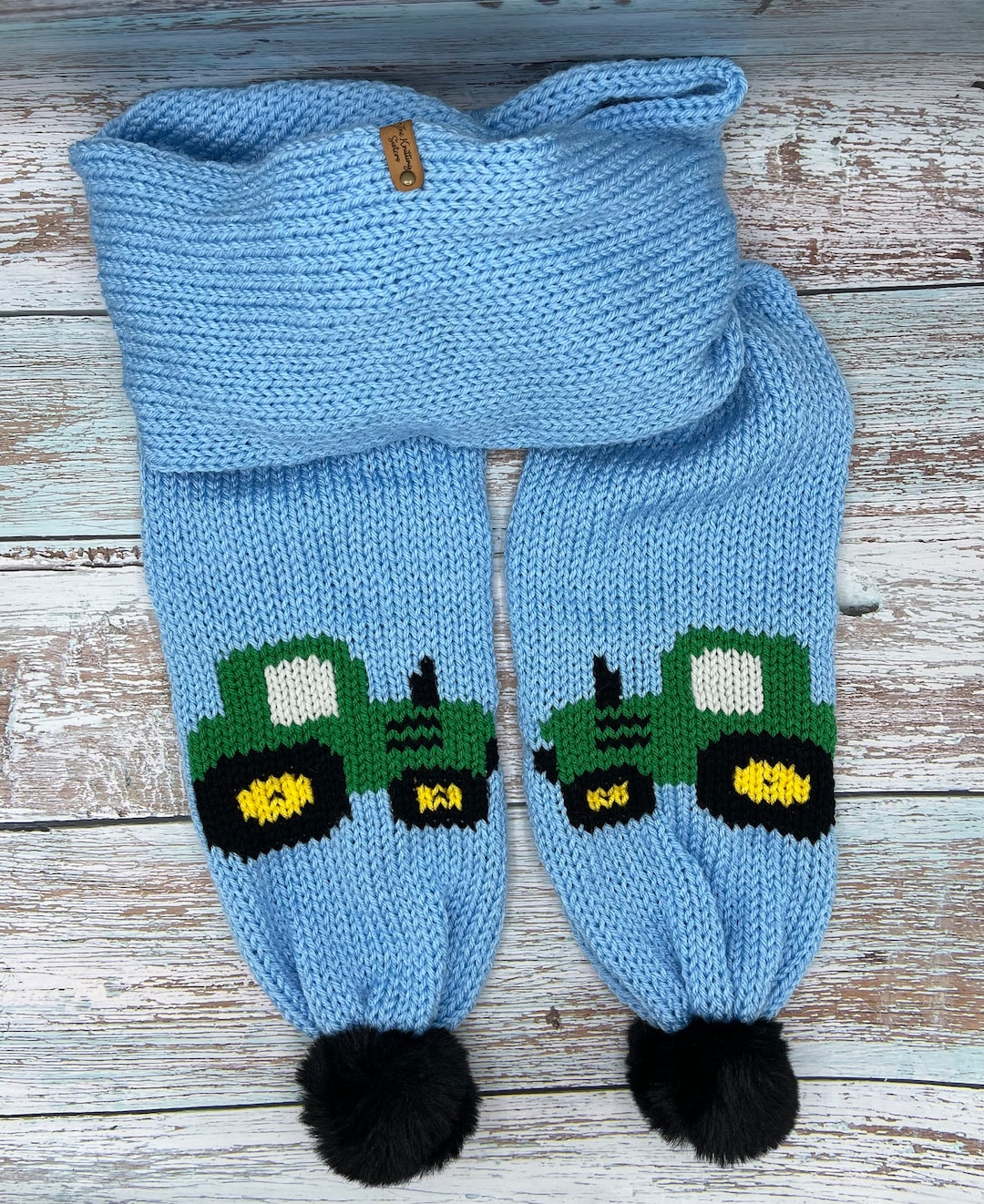 Tractor Scarf PATTERN Only/ Circular Knitting Machine/pdf Pattern ...