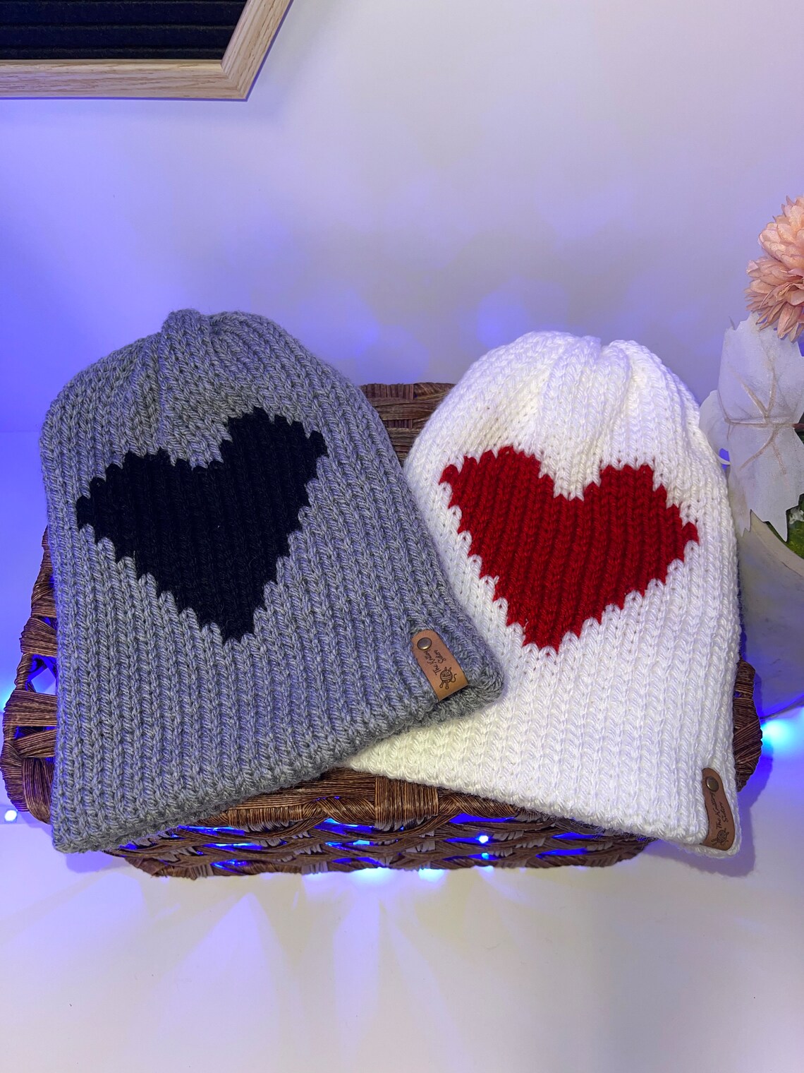 Heart Hat Knitting Machine Pattern: Addi Circular Knitter (PDF Pattern ...