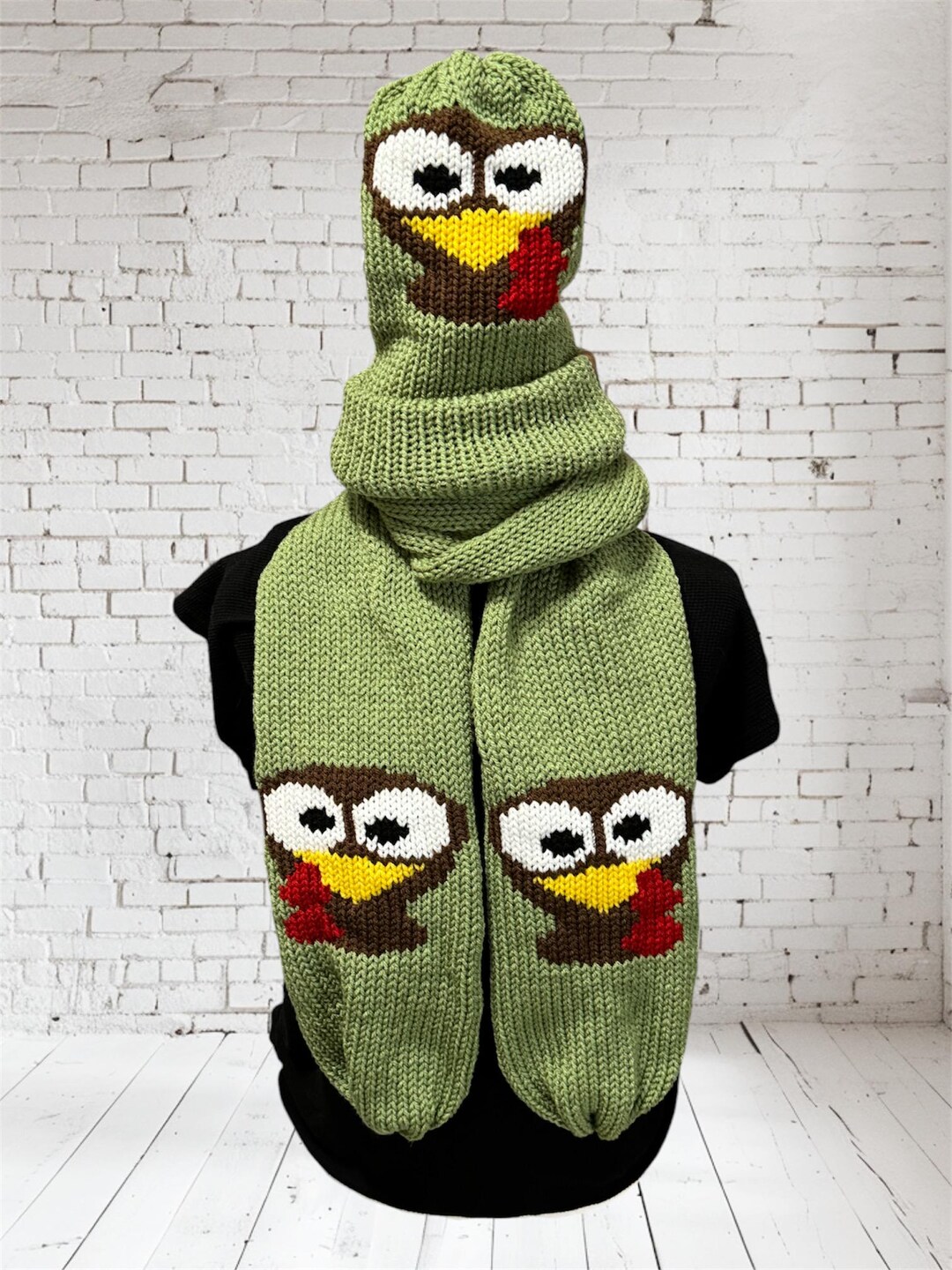 Turkey Scarf PATTERN Only/ Circular Knitting Machine/pdf Pattern ...