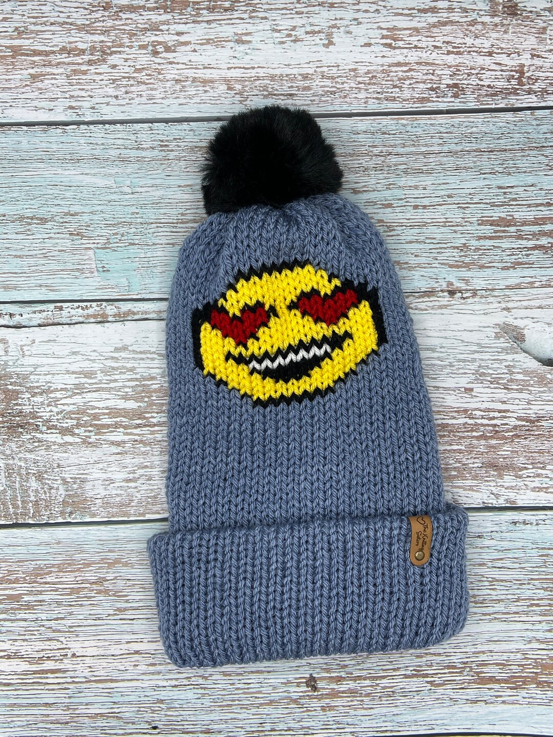Heart Emoji Hat PATTERN Only/ Circular Knitting Machine/pdf Pattern ...