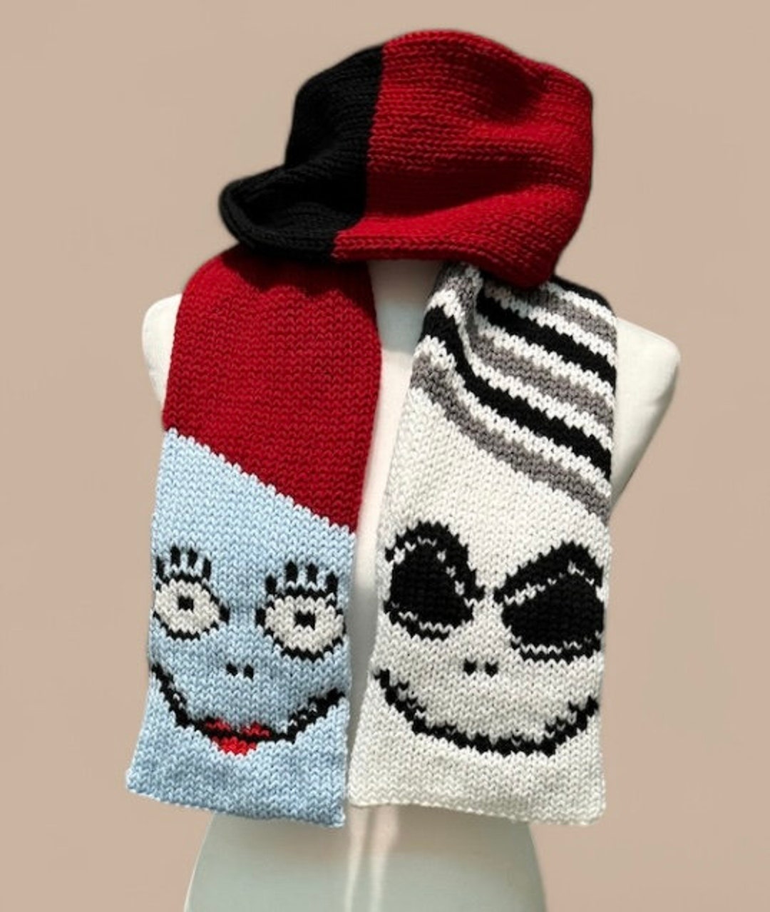 J Skully and Sally Scarf Knitting Machine Pattern (PDF Pattern) - Etsy