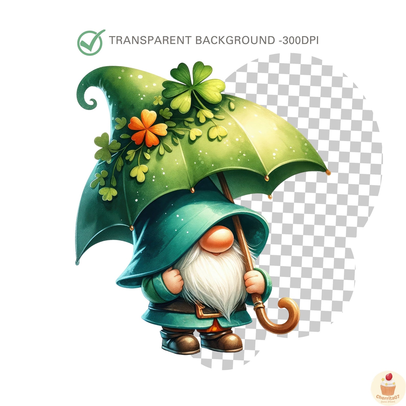 St Patrick Day Clipart, Irish Luck Gnome Clipart, Leprechaun PNG, St ...