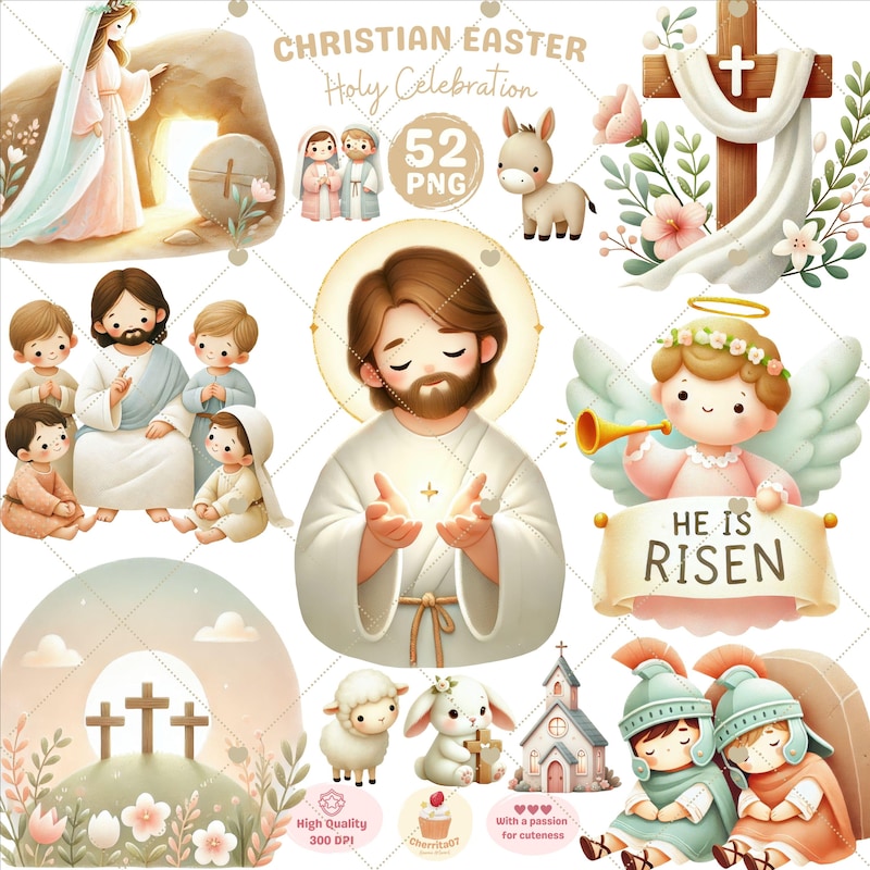 Jesus Risen Clipart - Etsy