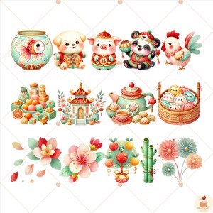 Happy Lunar New Year Clipart, Chinese New Year Clipart, Snake Png, Cute ...