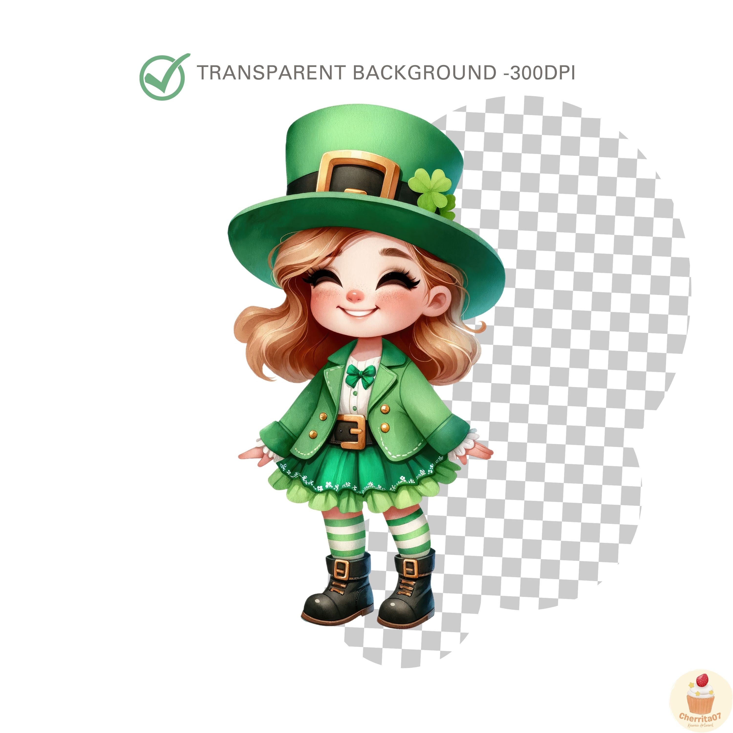 St Patrick's Day Clipart, Lucky Leprechaun Clipart, Irish Green PNG, St ...