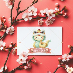 Lunar New Year Snake Clipart, Chinese New Year 2025 Clipart, Year of ...
