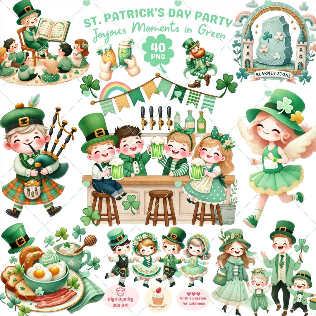 St Patricks Day Party Clipart, St. Paddy's Day Png, Green Beer Png ...