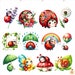 Spring Ladybug Clipart, Cute Bug Png, Ladybird Png, Bug Life Png, Kids ...