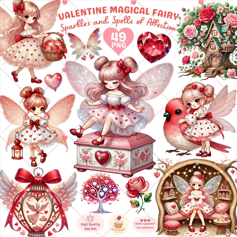 Valentine Fairy - Etsy