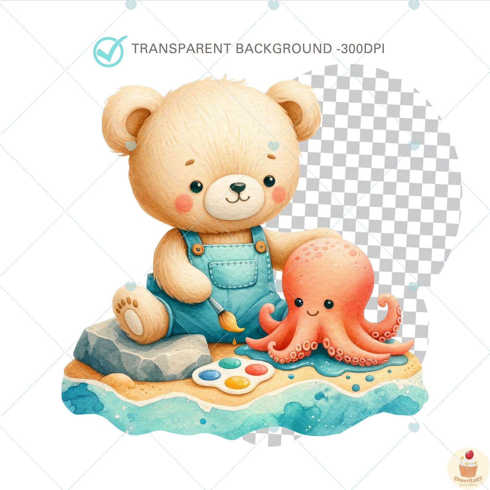 Beach Baby Bear Clipart, Baby Bear Png, Beach Baby Shower, Blue Teddy ...