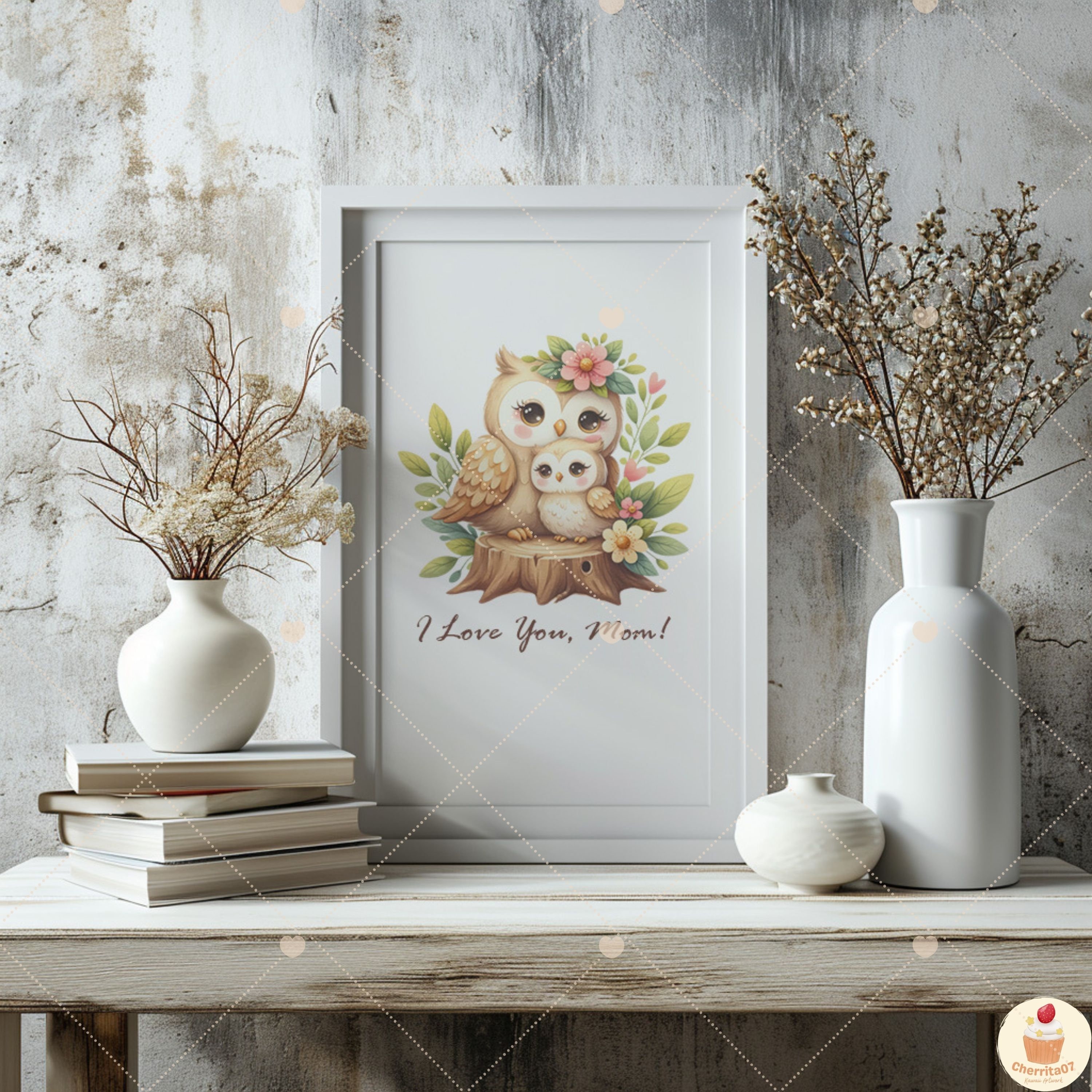 Mama and Baby Animal Clipart, Cute Woodland Animals PNG, Mother's Day ...