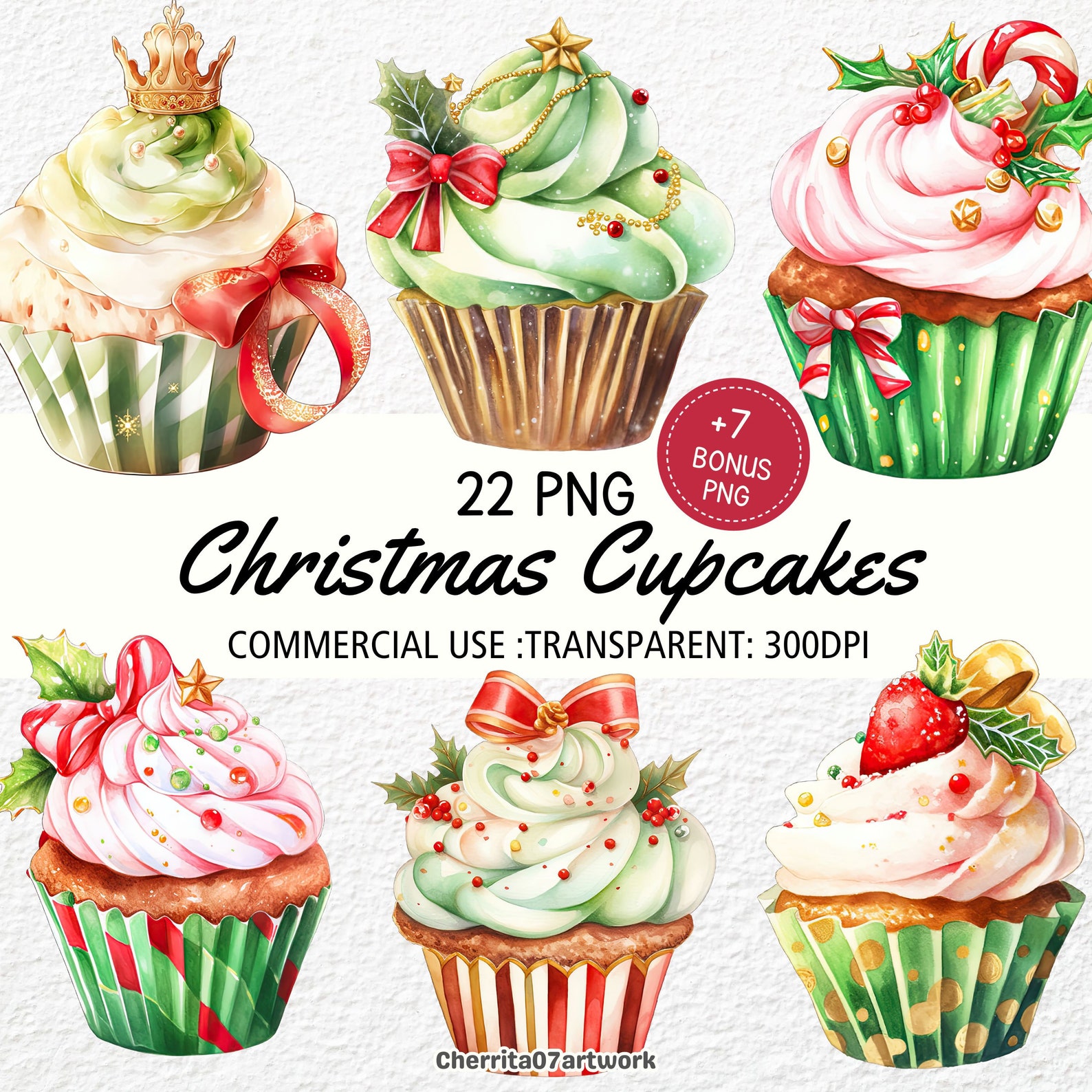 Christmas Cupcake Clipart PNG Festive Cupcake Clipart, Food Clip Art ...
