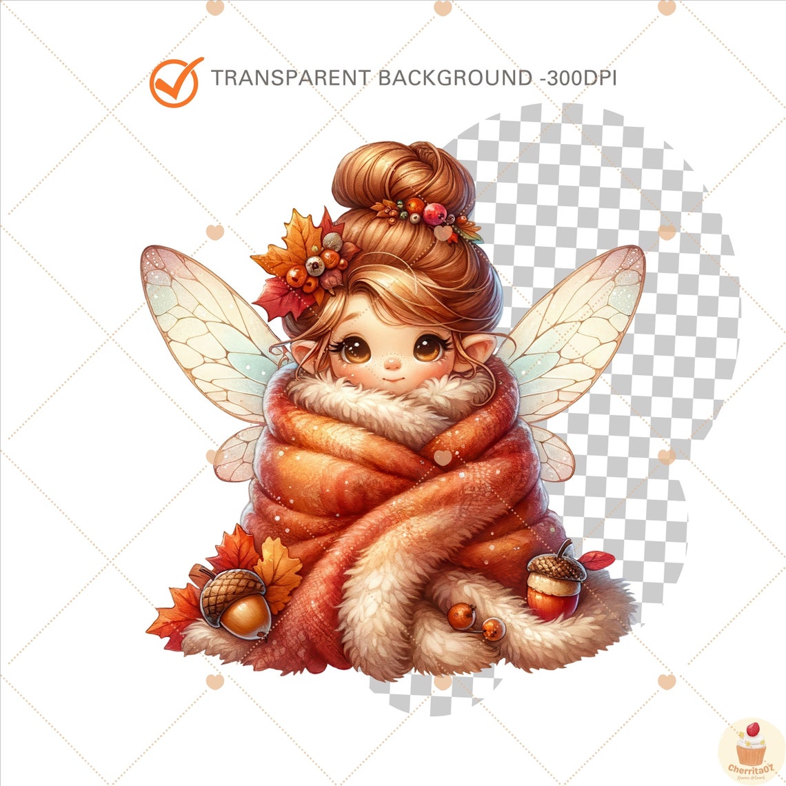 Autumn Fairy Clipart, Fairy Png, Fairy House Clipart, Magical Woodland ...