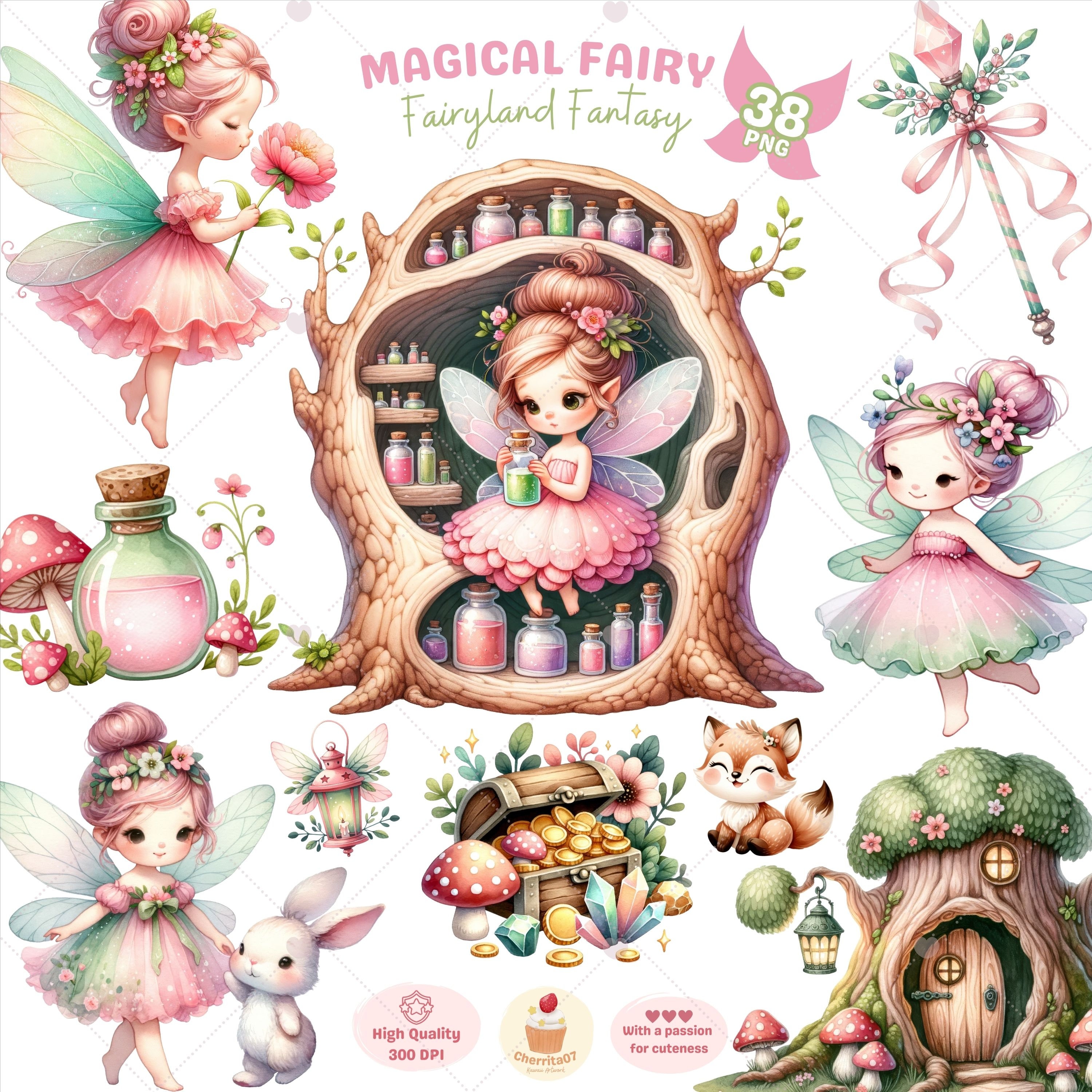 Magical Fairy Clipart, Fairy Png, Fantasy Fairyland, Enchanted Forest ...