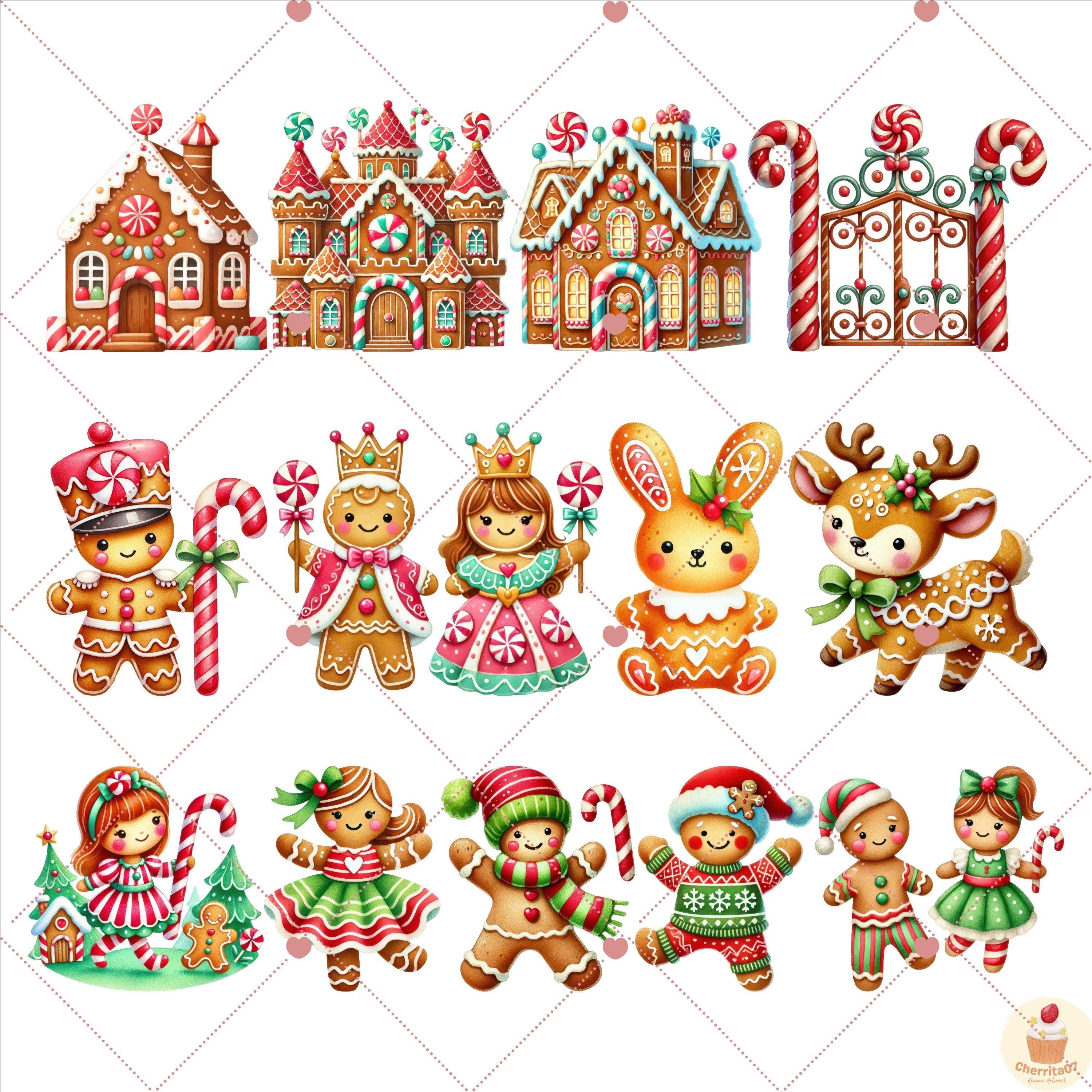 Gingerbread Clipart, Christmas Png, Fairy Tale Clipart, Cookie Clipart ...