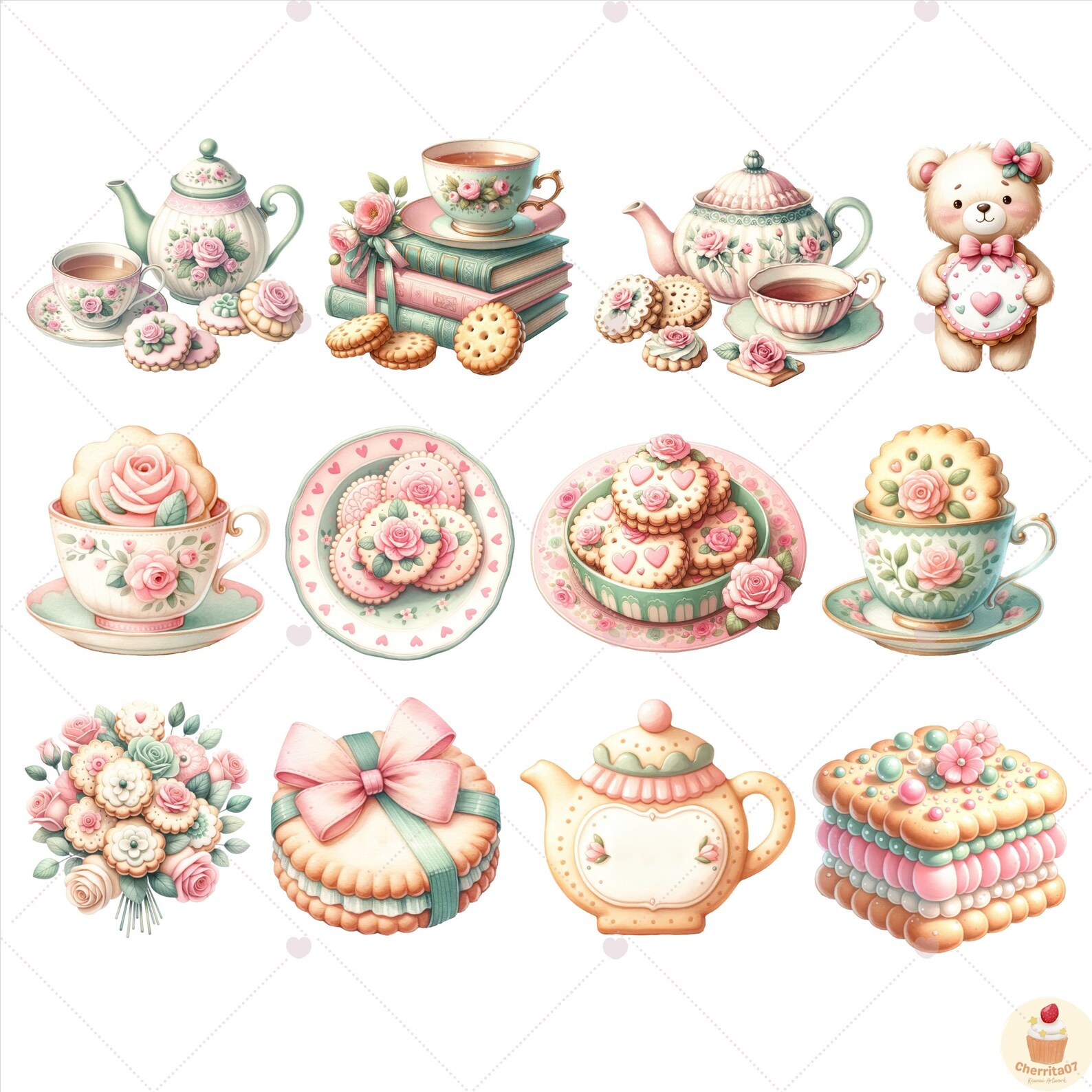 Mother's Day Biscuit Clipart, Happy Mothers Day, Pink Png, Coquette ...