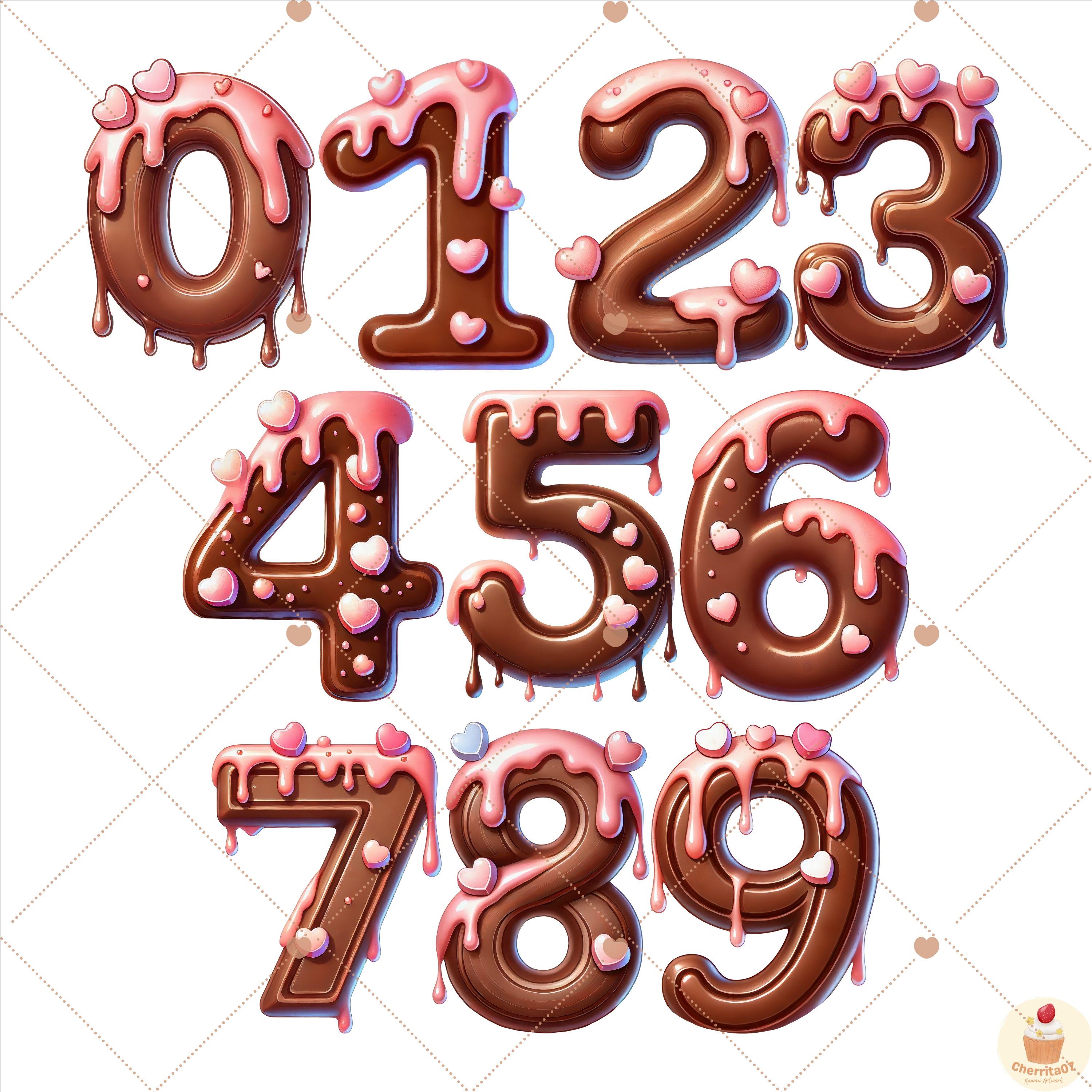 Chocolate Alphabet Clipart, Valentine’s Day Clipart, Cute Letters Png ...