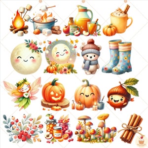 Fall Festival Fun Clipart, Autumn Clipart, Pumpkin Png, Woodland ...