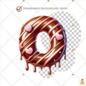 Chocolate Alphabet Clipart, Valentine’s Day Clipart, Cute Letters Png ...