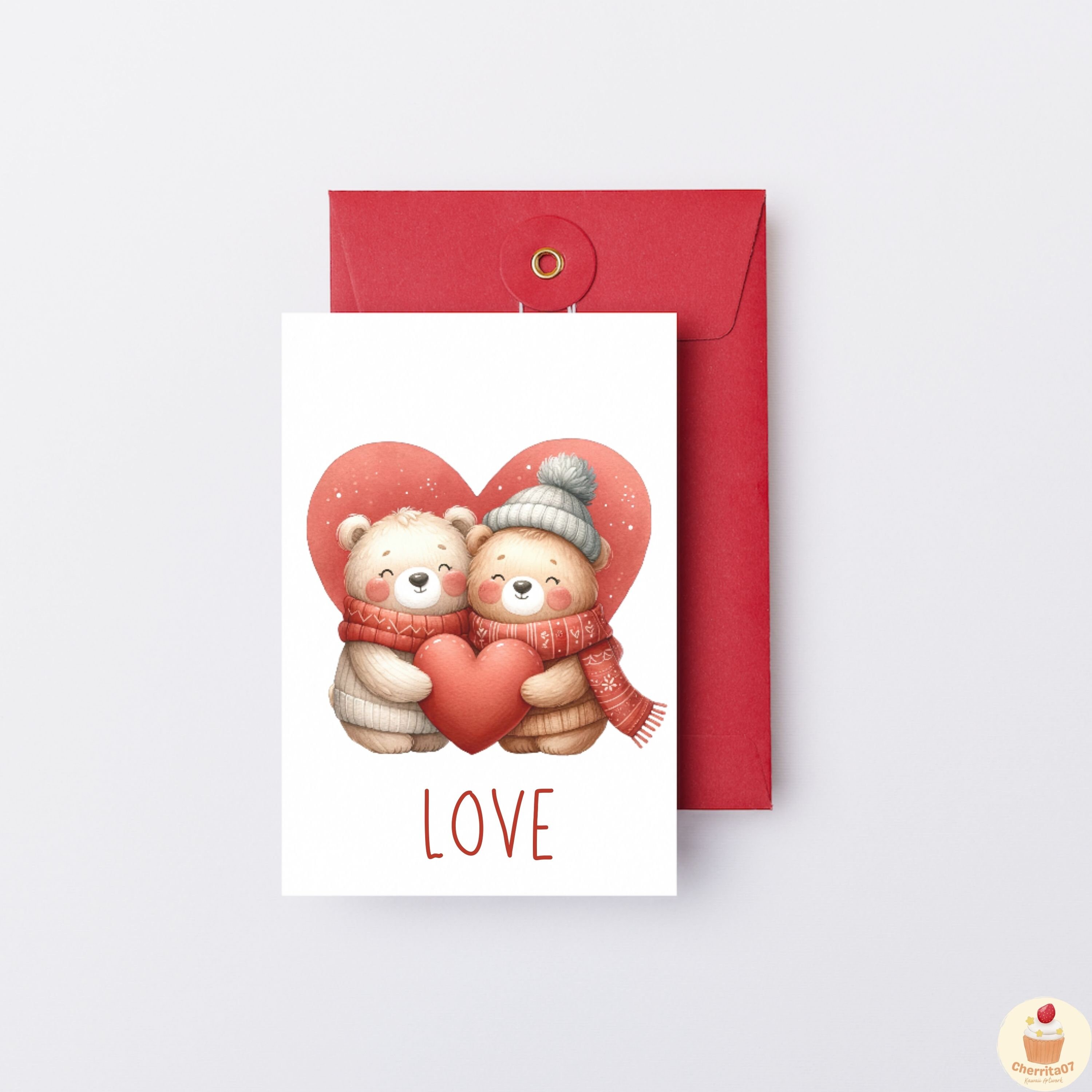 Watercolor Couple Bear Clipart: Valentine's Day PNG (commercial Use) - Etsy
