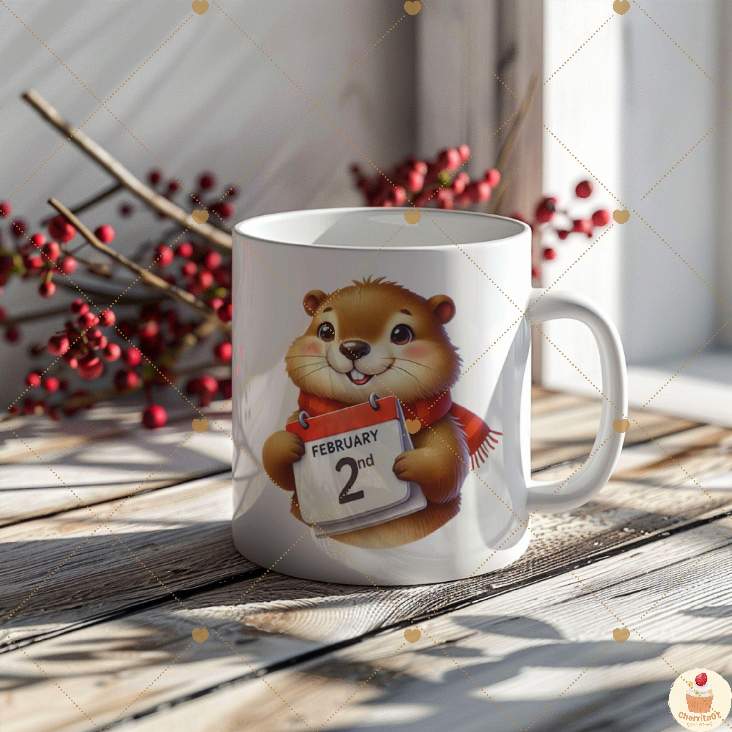 Groundhog Day Clipart, Cute Animal Png, Marmot Clipart, Spring ...