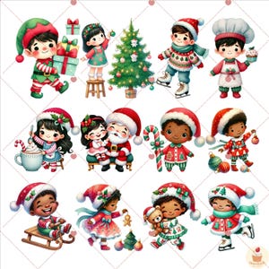 Jolly Holidays Kids Clipart, Christmas Clipart, Kids Christmas Png ...