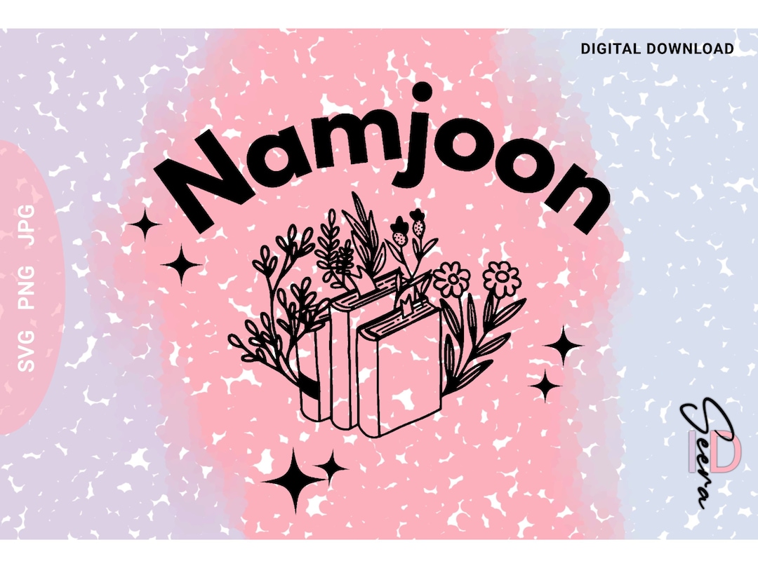 BTS RM Wildflower Indigo Svg Png Jpg Vector Files for - Etsy