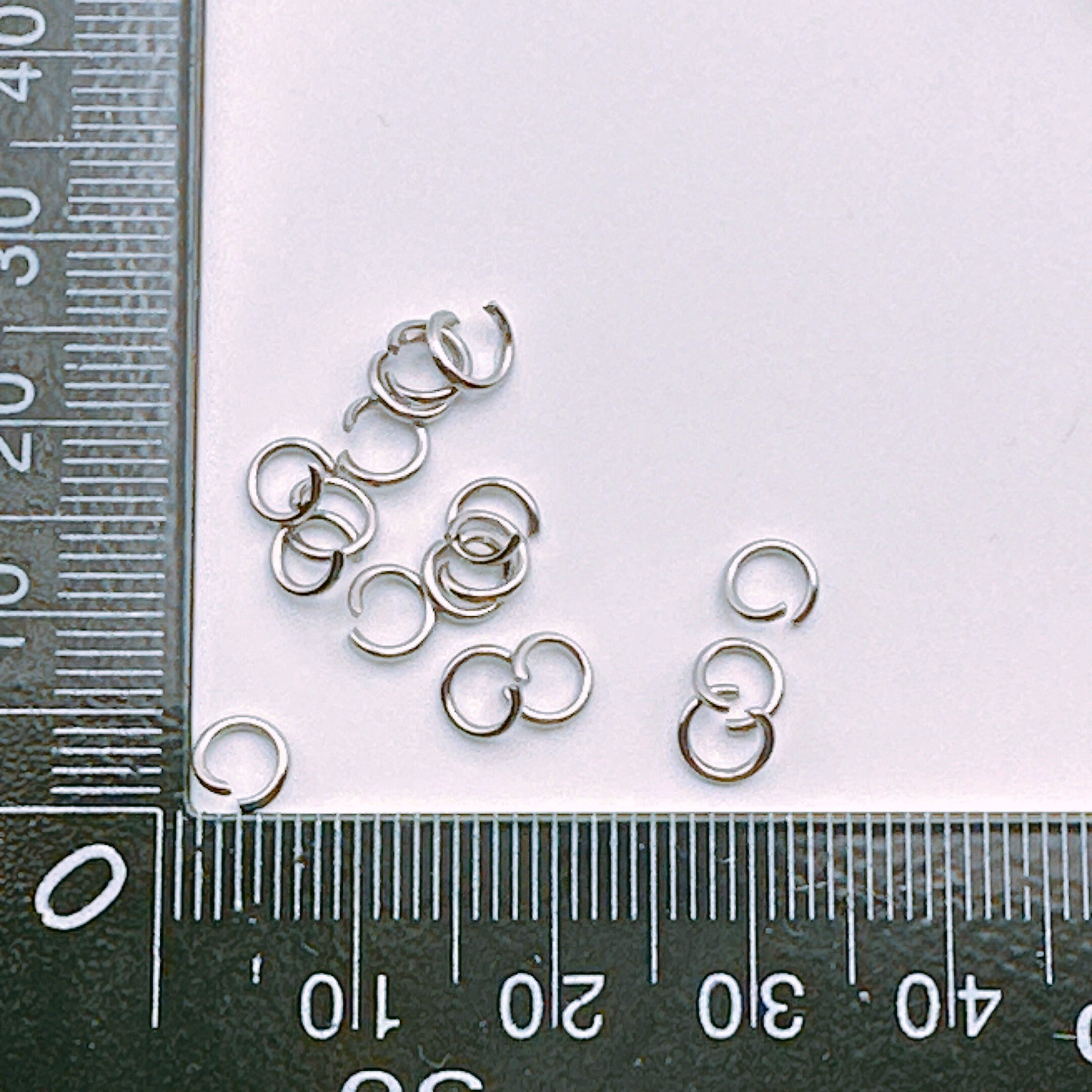 100 Pcs Stainless Steel Open Jump Rings 20 Gauge 5x0.8mm, Inner ...