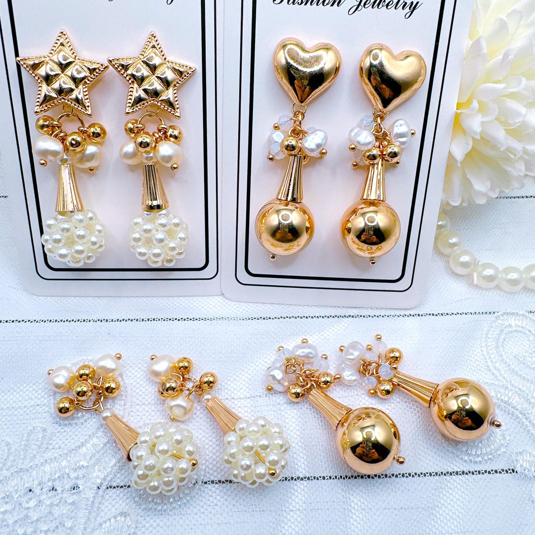 2pcs Gold Ccb/pearl Ball Genie Bottle Dangle Gorgeous Charms, Tear Drop ...