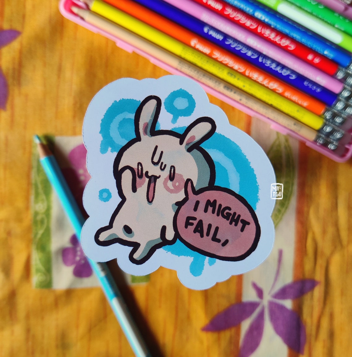 Delulu Stickers Set - Set of 3 Cute Kawaii Bunny Stickers, Gift Idea ...