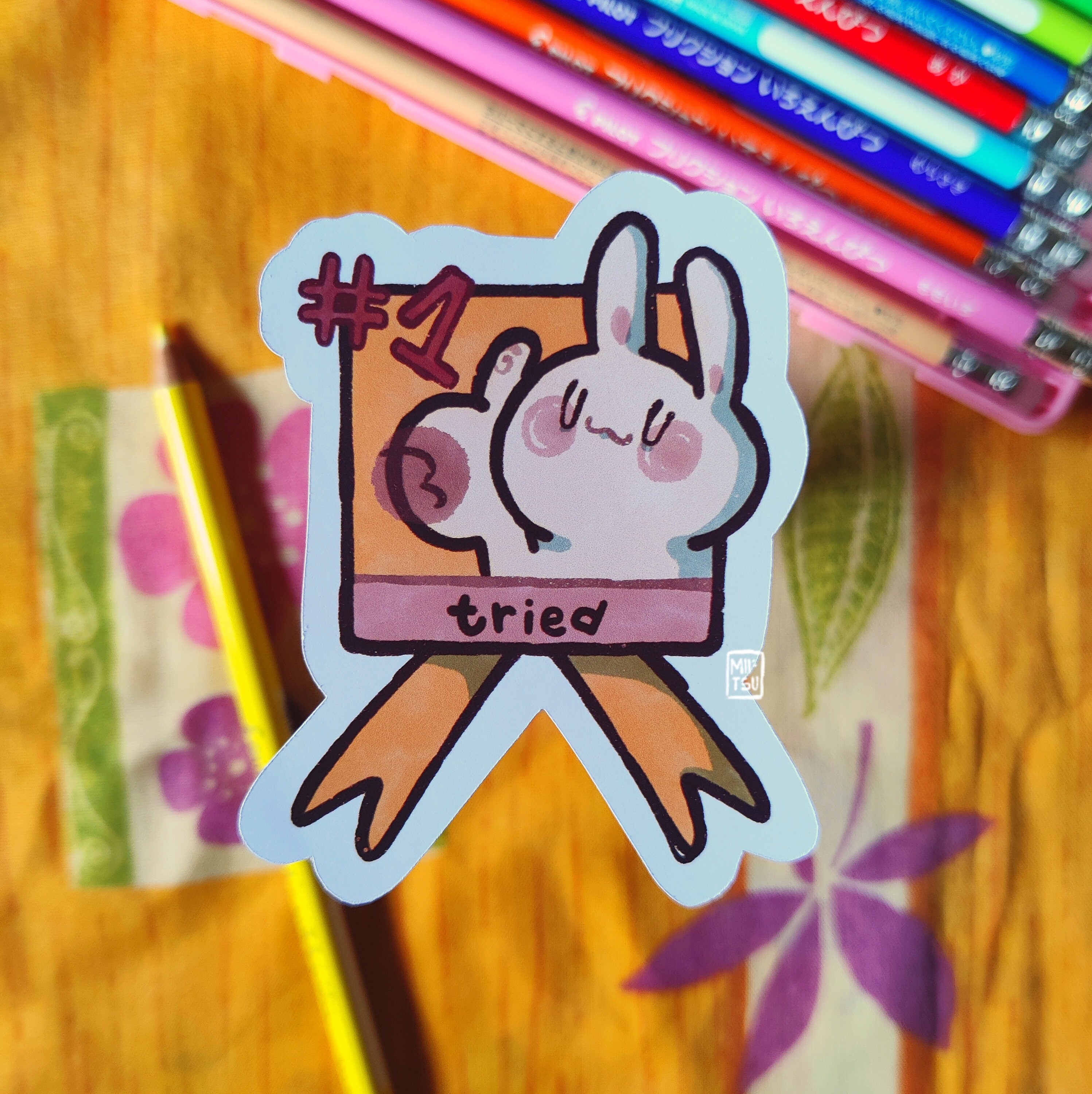 Delulu Stickers Set - Set of 3 Cute Kawaii Bunny Stickers, Gift Idea ...
