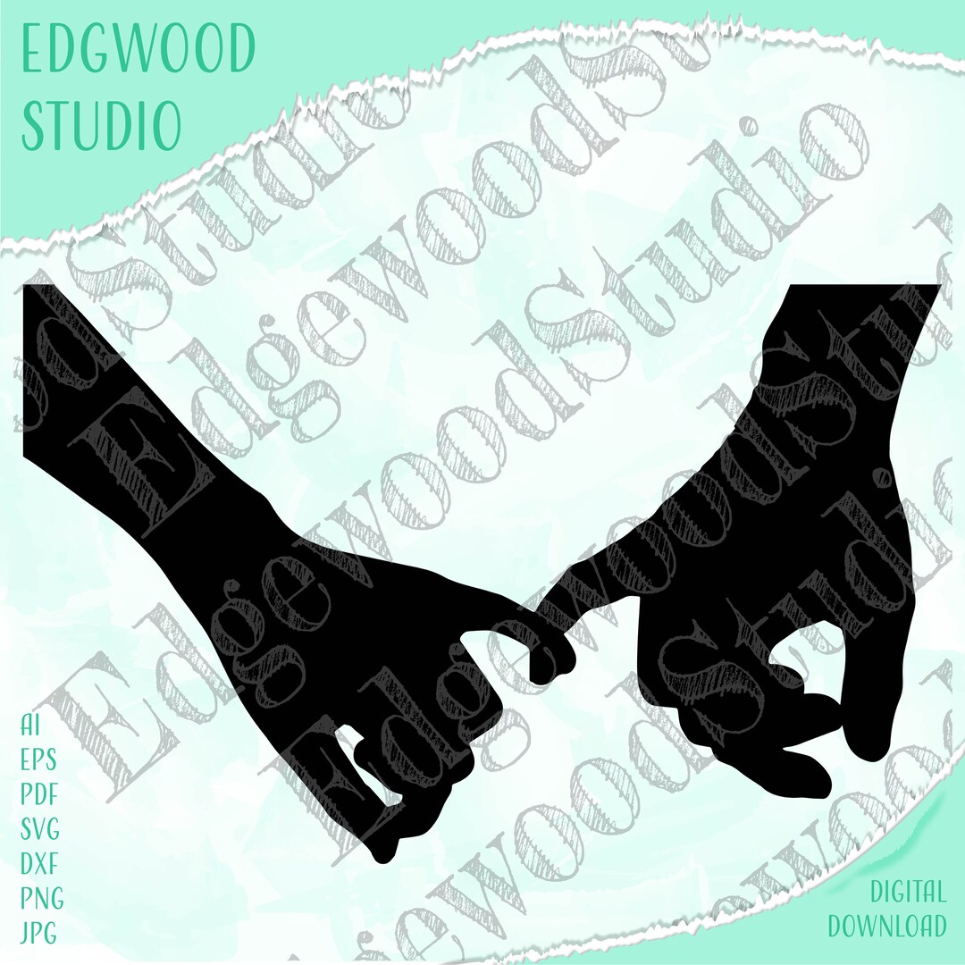 Hands, Pinkies Linked, Couple, Love, Digital Download, Cricut ...