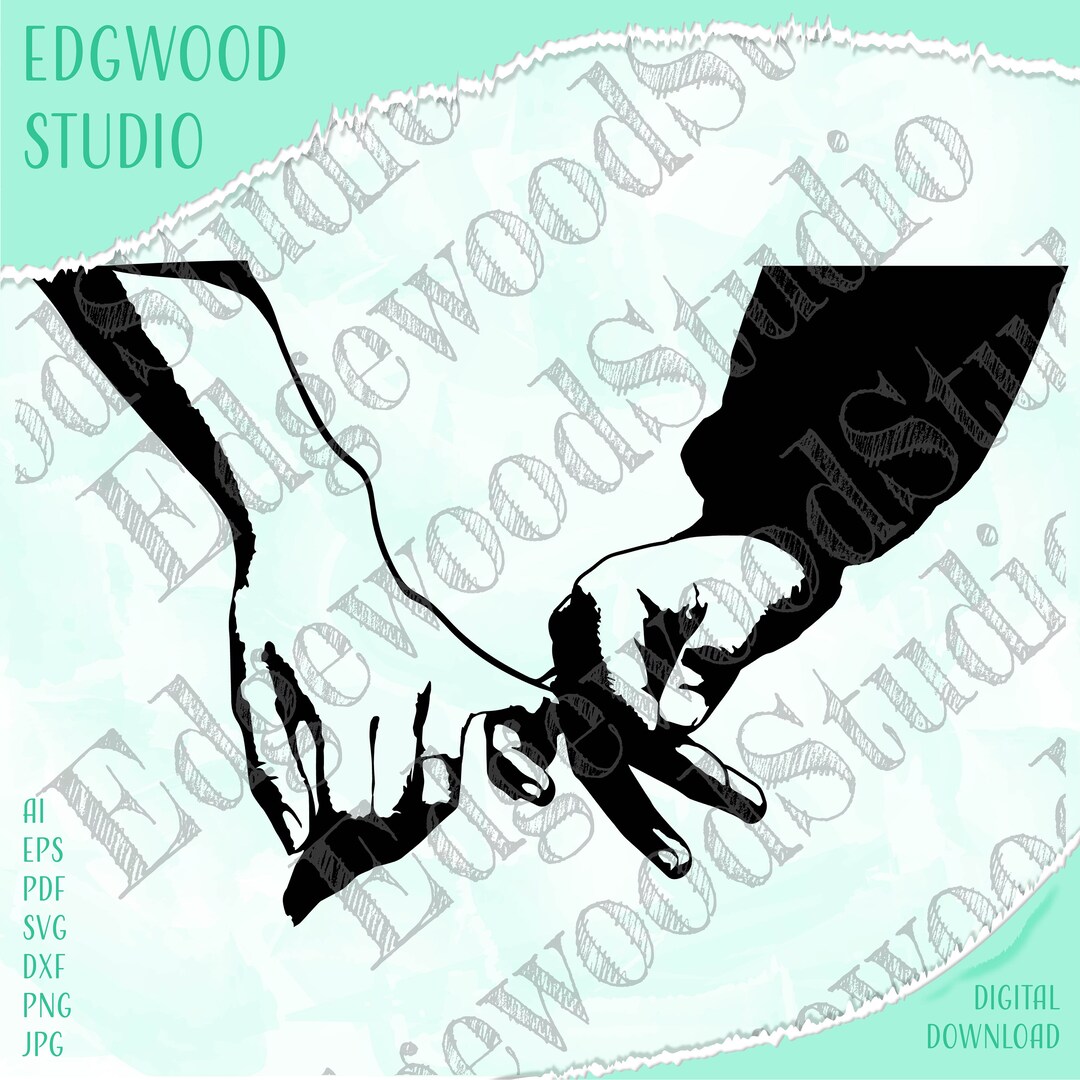 Hands, Pinkies Linked, Couple, Love, Digital Download, Cricut ...