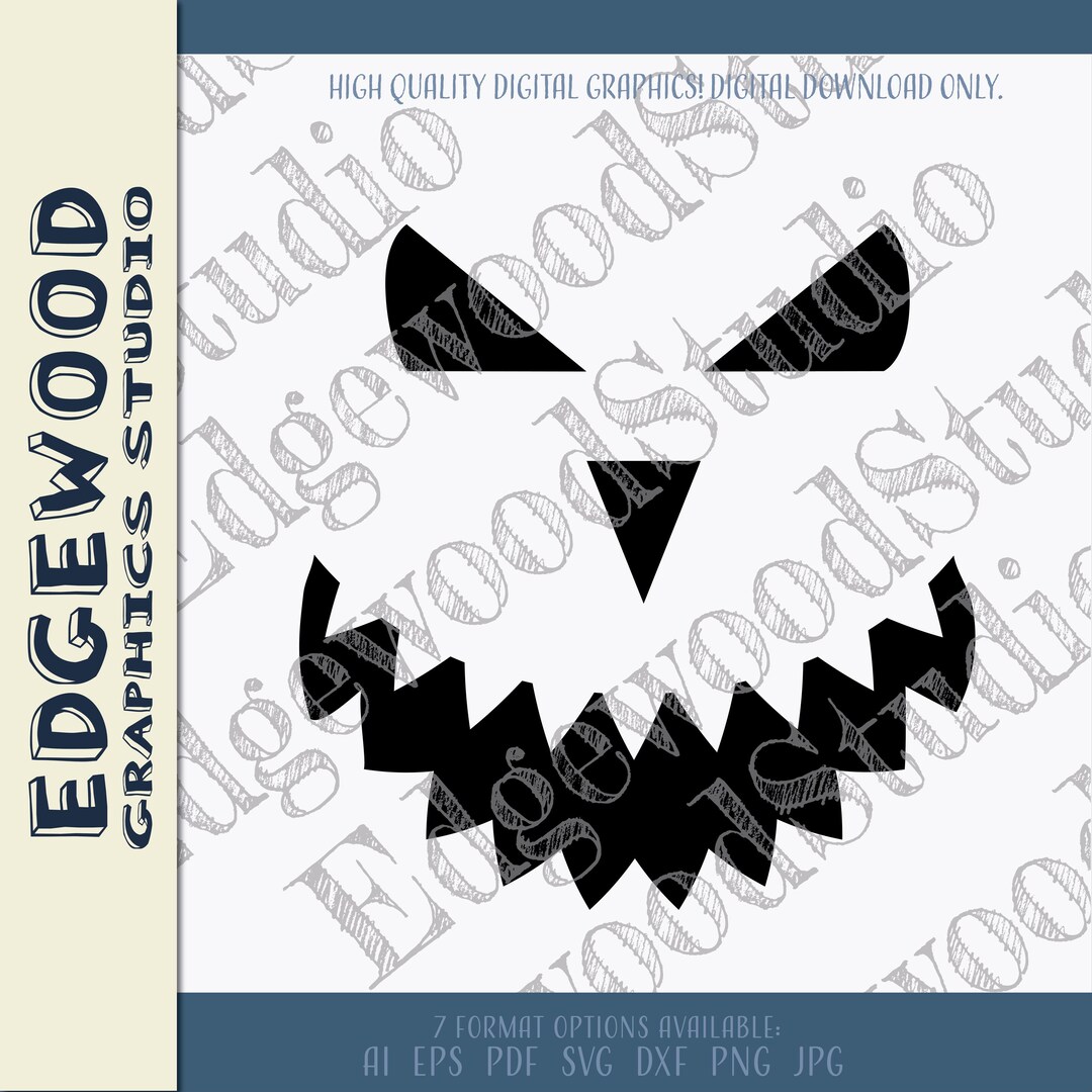 Toothy Pumpkin Carving Template Halloween Stencil (digital Download) - Etsy