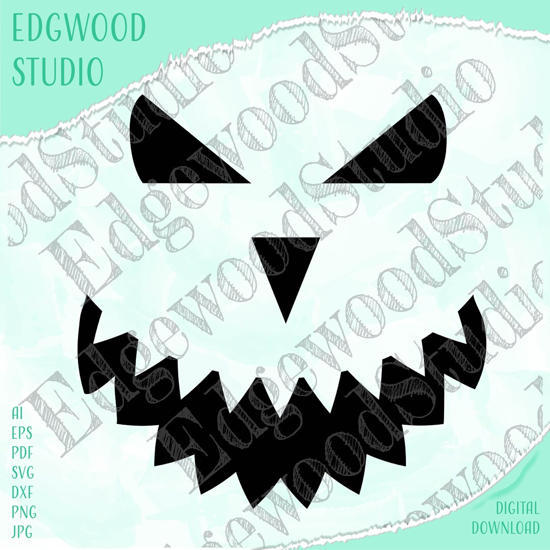 Toothy Pumpkin Carving Template, Halloween Template, Carving Stencil ...