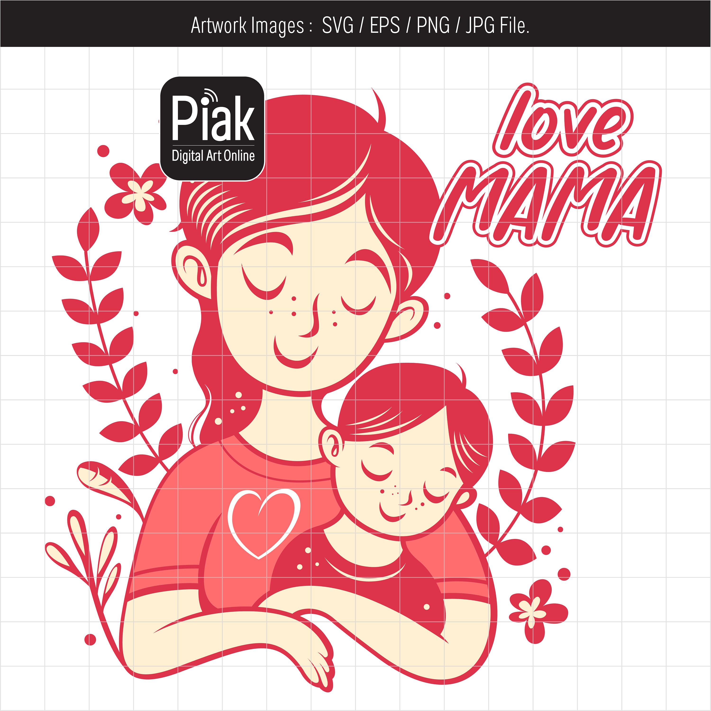 SVG for Cricut and Silhouette, Mother's Day, MAMA, Love Mama, Artwork ...