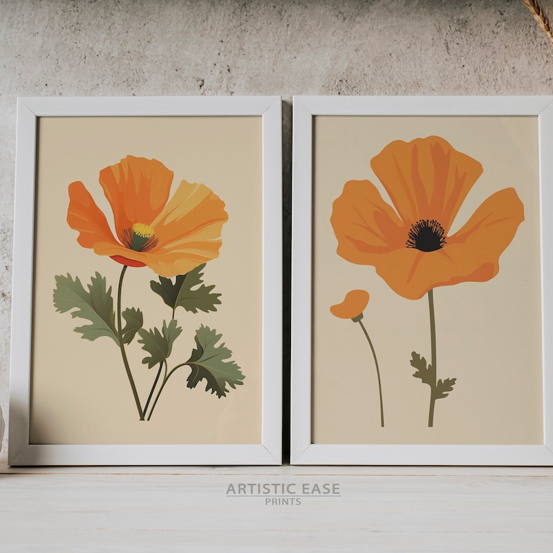 California Poppy Art - Etsy