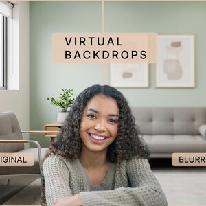 Therapy Office Zoom Background, Modern Counseling Virtual Background ...