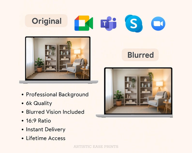 Therapy Office Zoom Background, Cozy Counseling Virtual Background ...